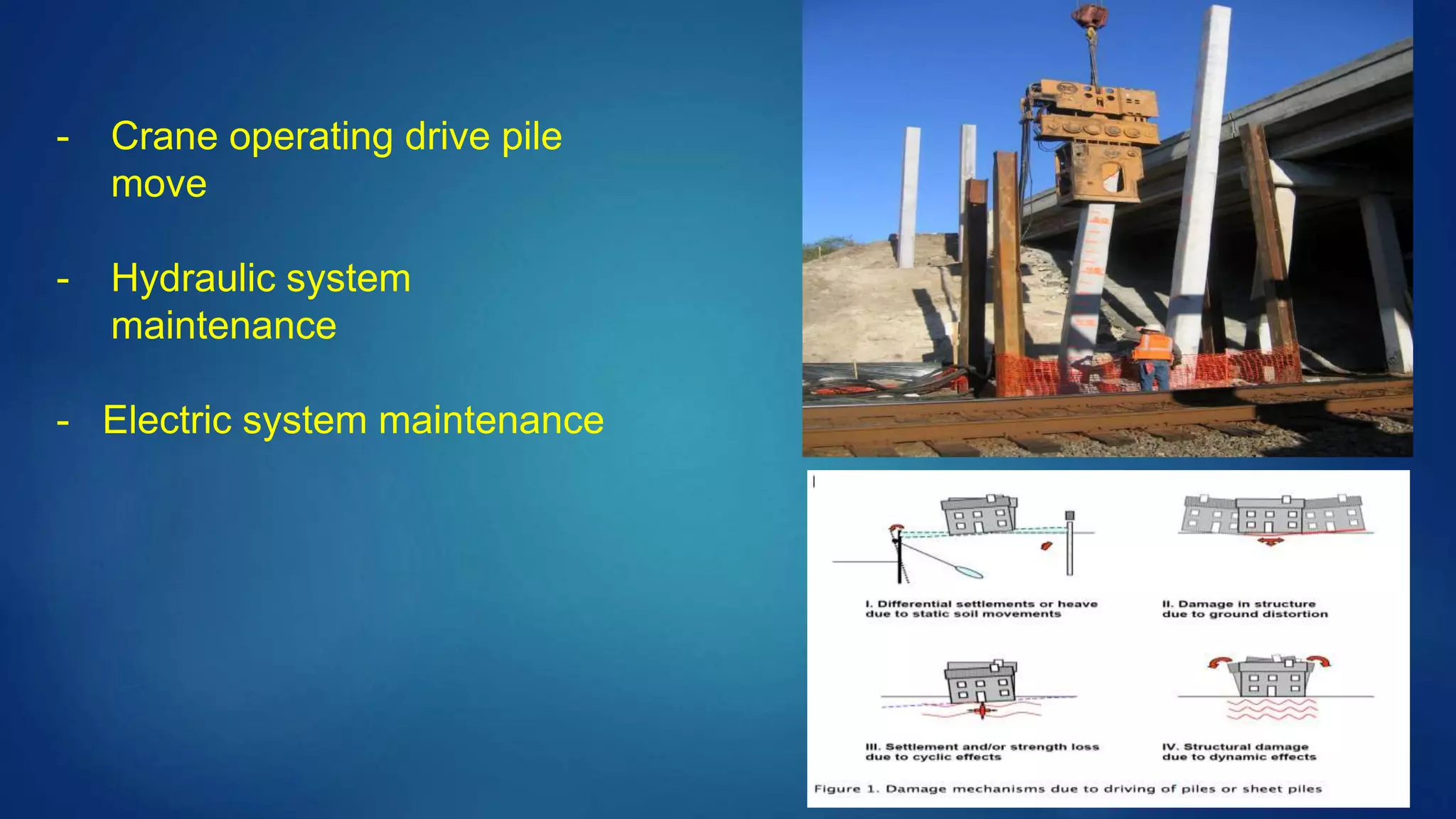 Precast concrete pile driving method and risk assessment | PPTX