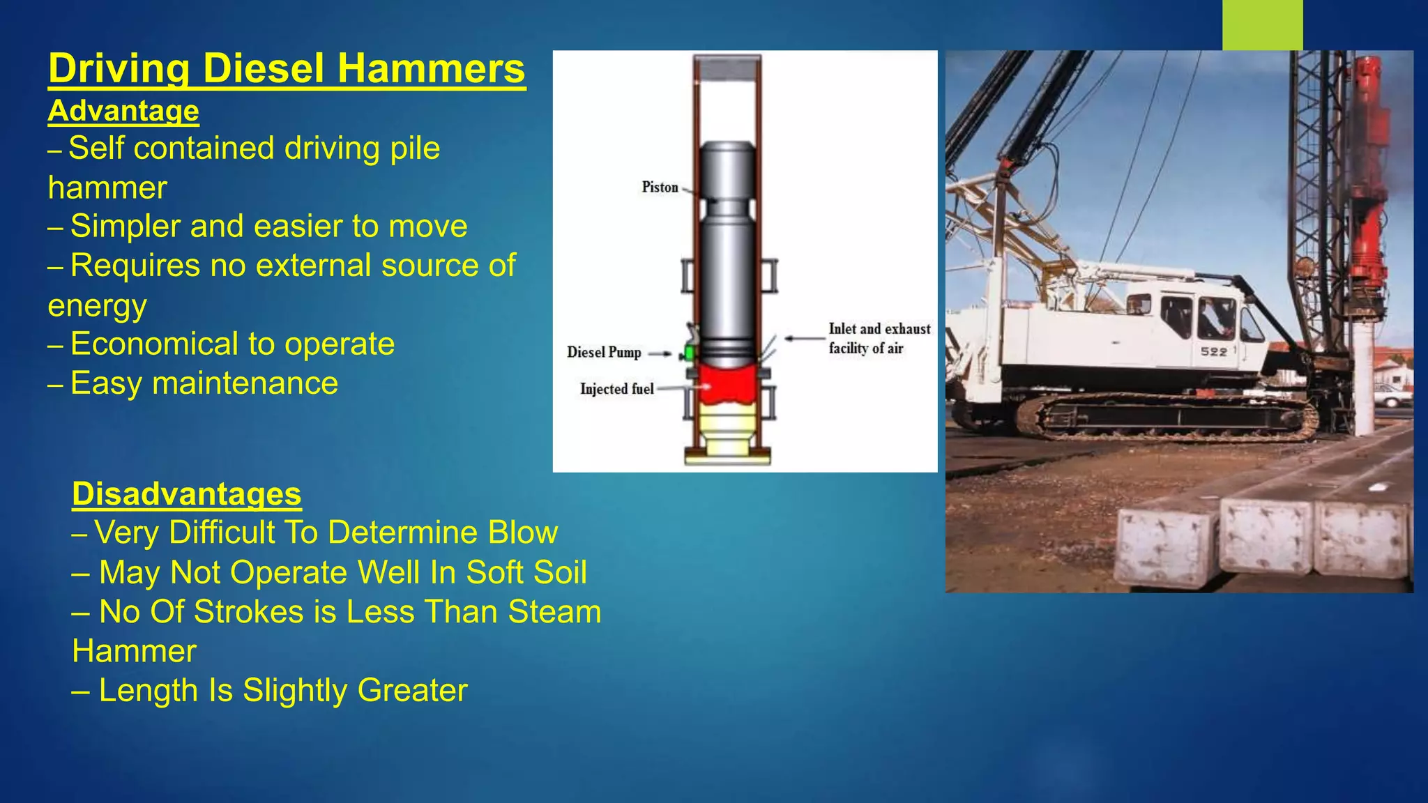 Precast concrete pile driving method and risk assessment | PPTX