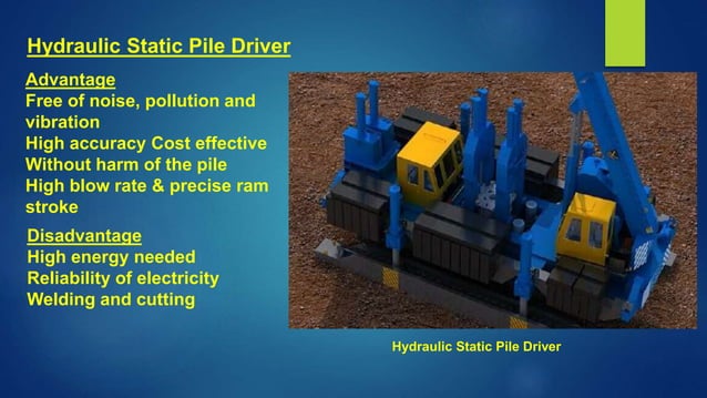 Precast concrete pile driving method and risk assessment