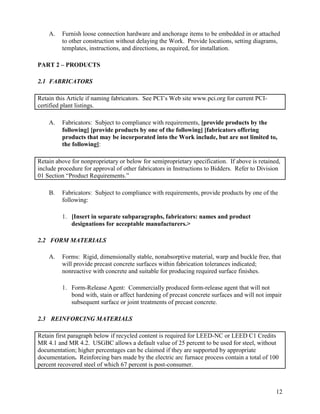 Precast Concrete Specifications.doc