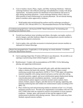 Precast Concrete Specifications.doc