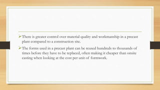 Precast concrete structures | PPTX