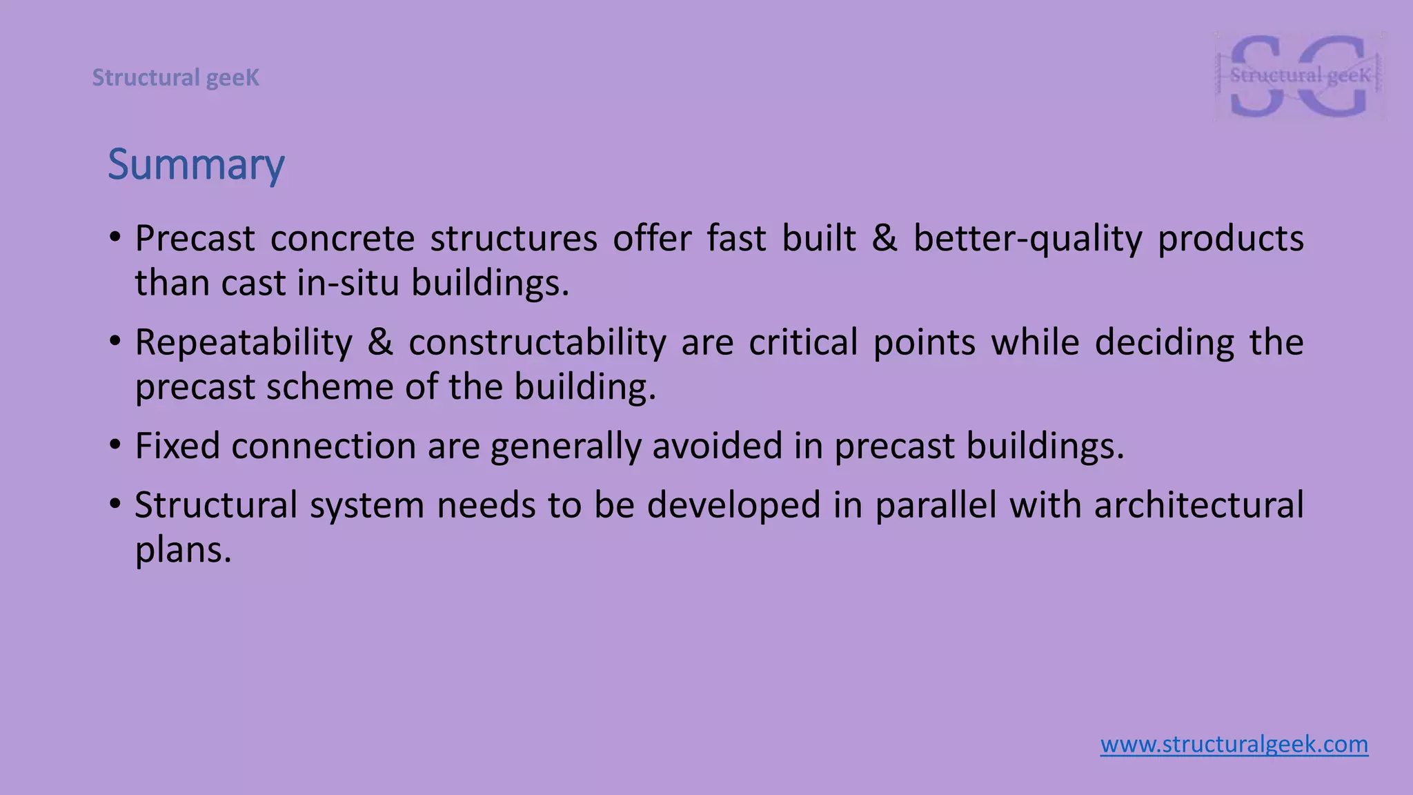 Precast Concrete Structure Session 01 | PPTX