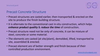 Precast Concrete Structure Session 01 | PPTX