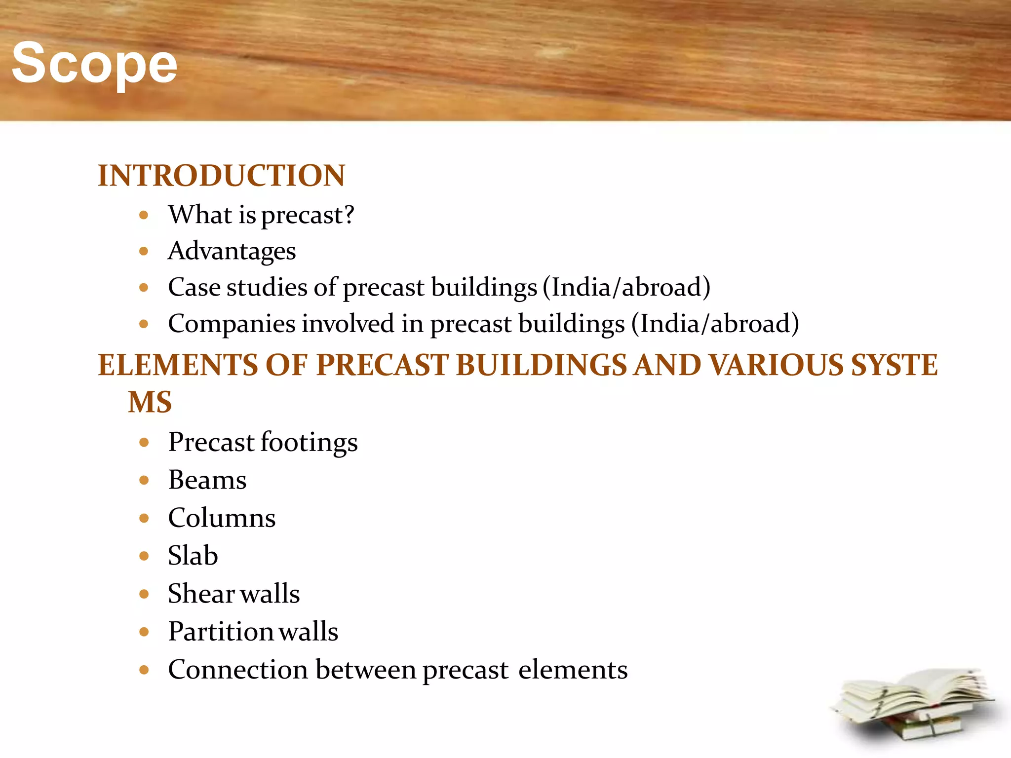 Precast construction | PPT | Free Download