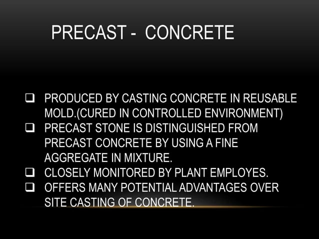 ALL ABOUT PRECAST | PPTX