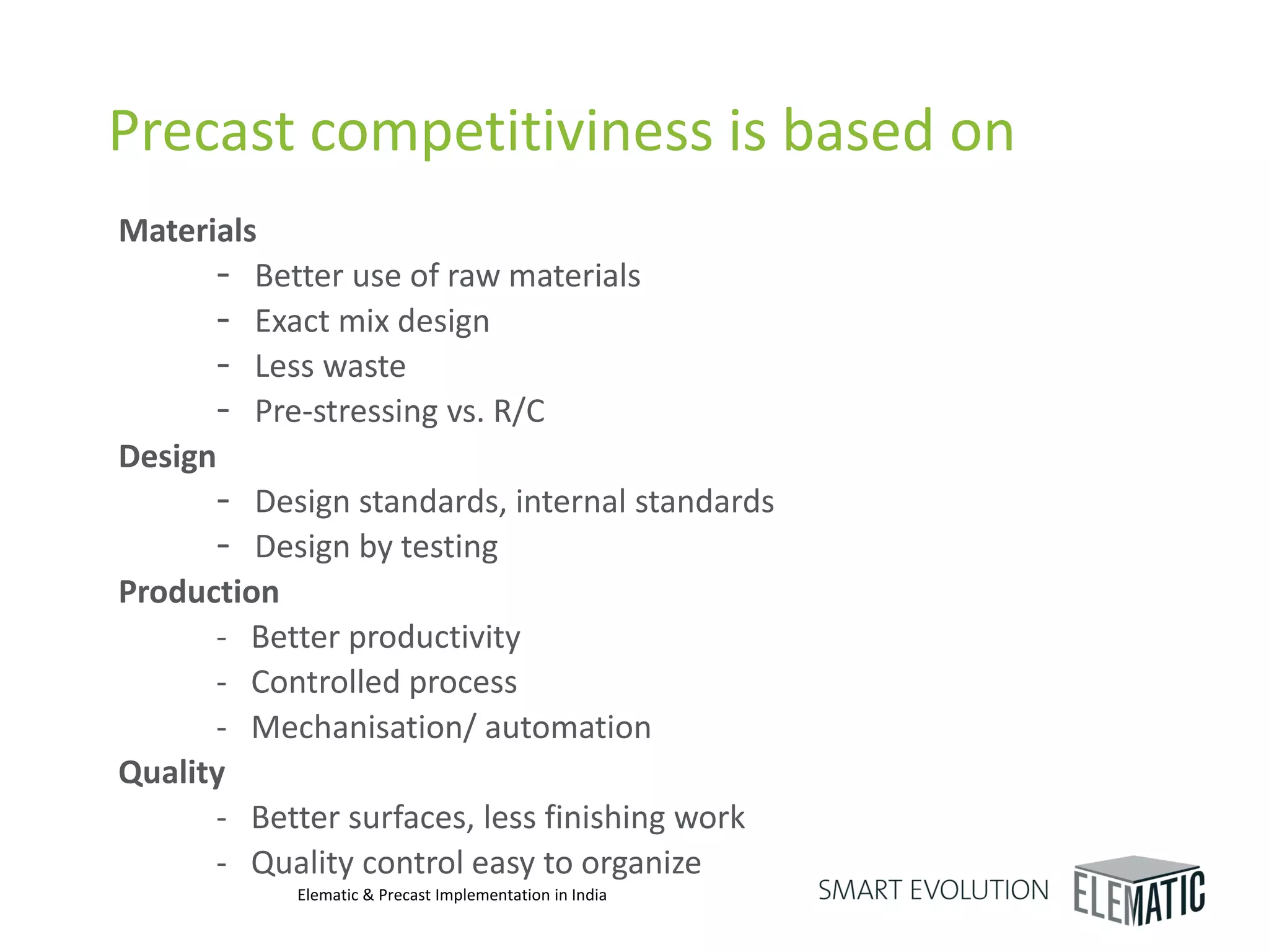 Precast implementation by Elematic Finland | PDF