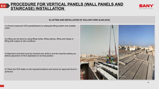 PRECAST INSTALLATION for reference and note | PPTX