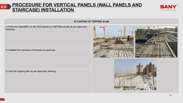 PRECAST INSTALLATION for reference and note | PPTX