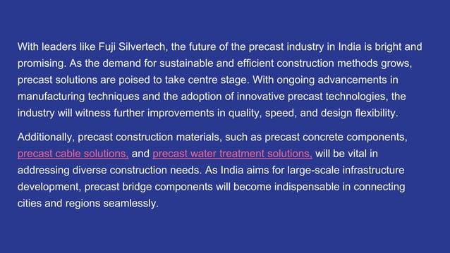 Fuji Silvertech Precast: Now and Forever | PPTX