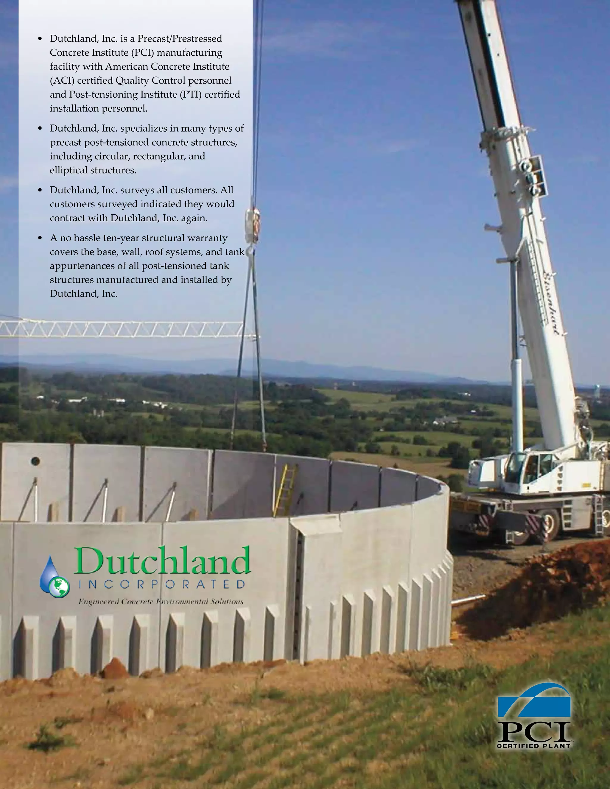 Precast post tensioned tank brochure | PDF