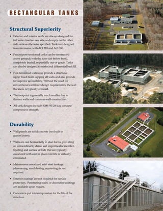 Precast post tensioned tank brochure | PDF