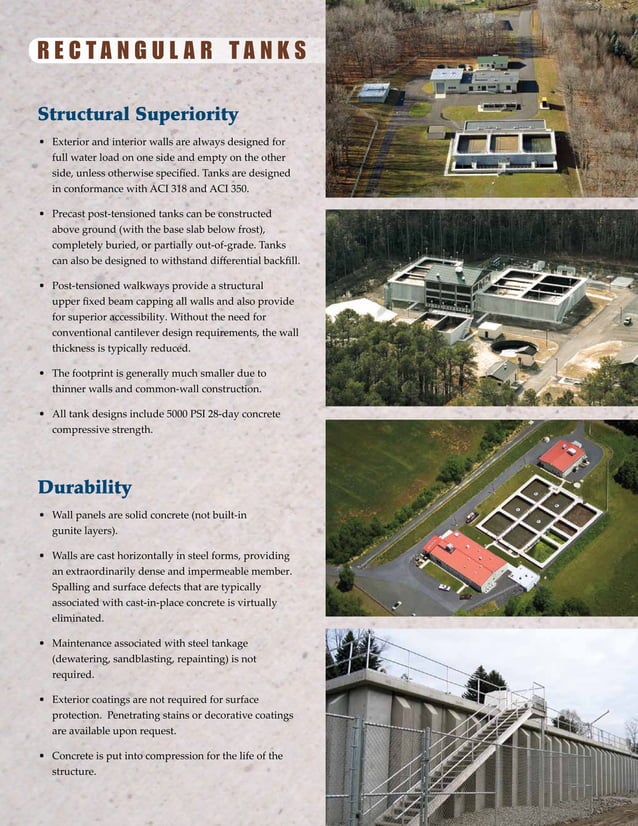 Precast post tensioned tank brochure | PDF | Civil Engineering Industry ...