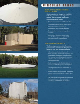Precast post tensioned tank brochure | PDF