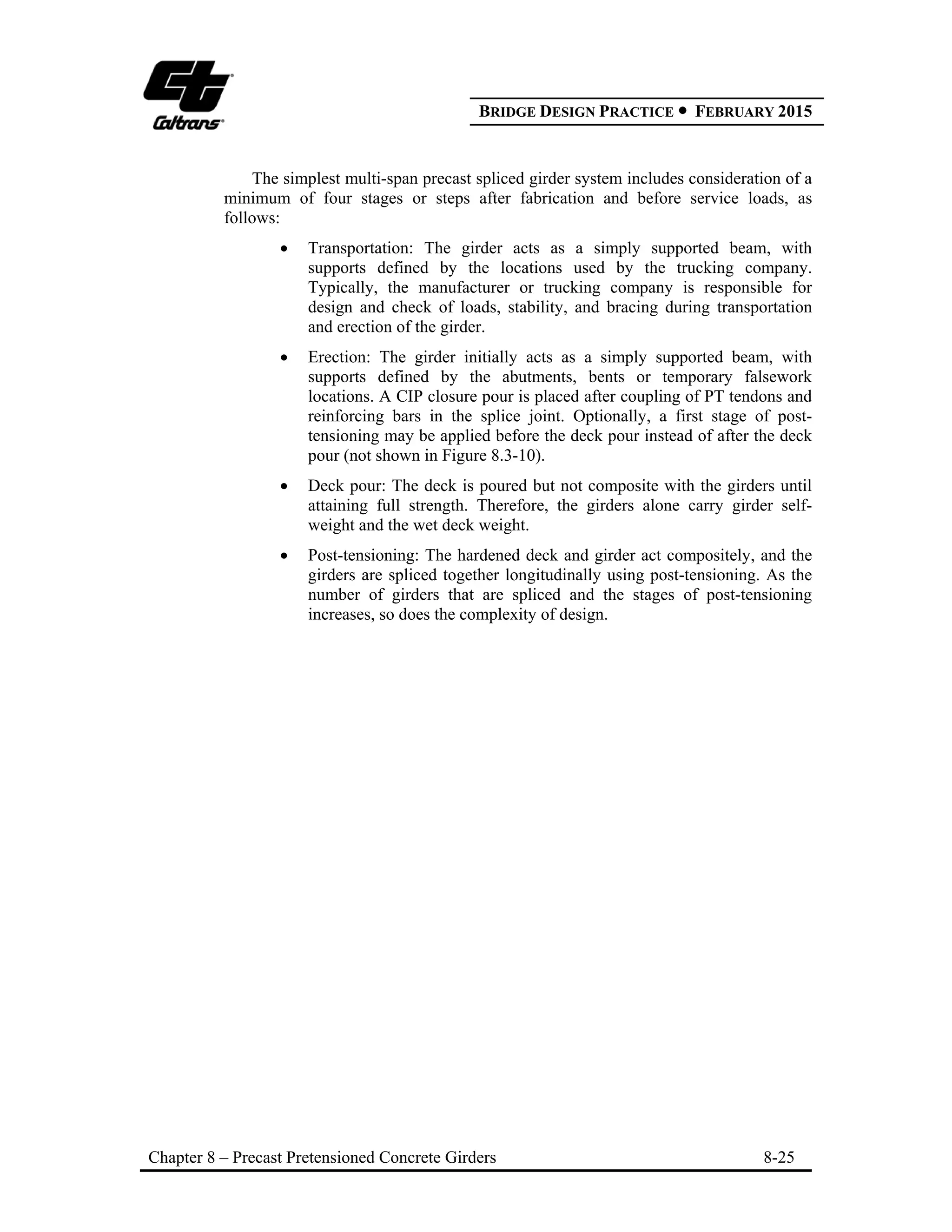 Precast pretensioned concrete girders | PDF