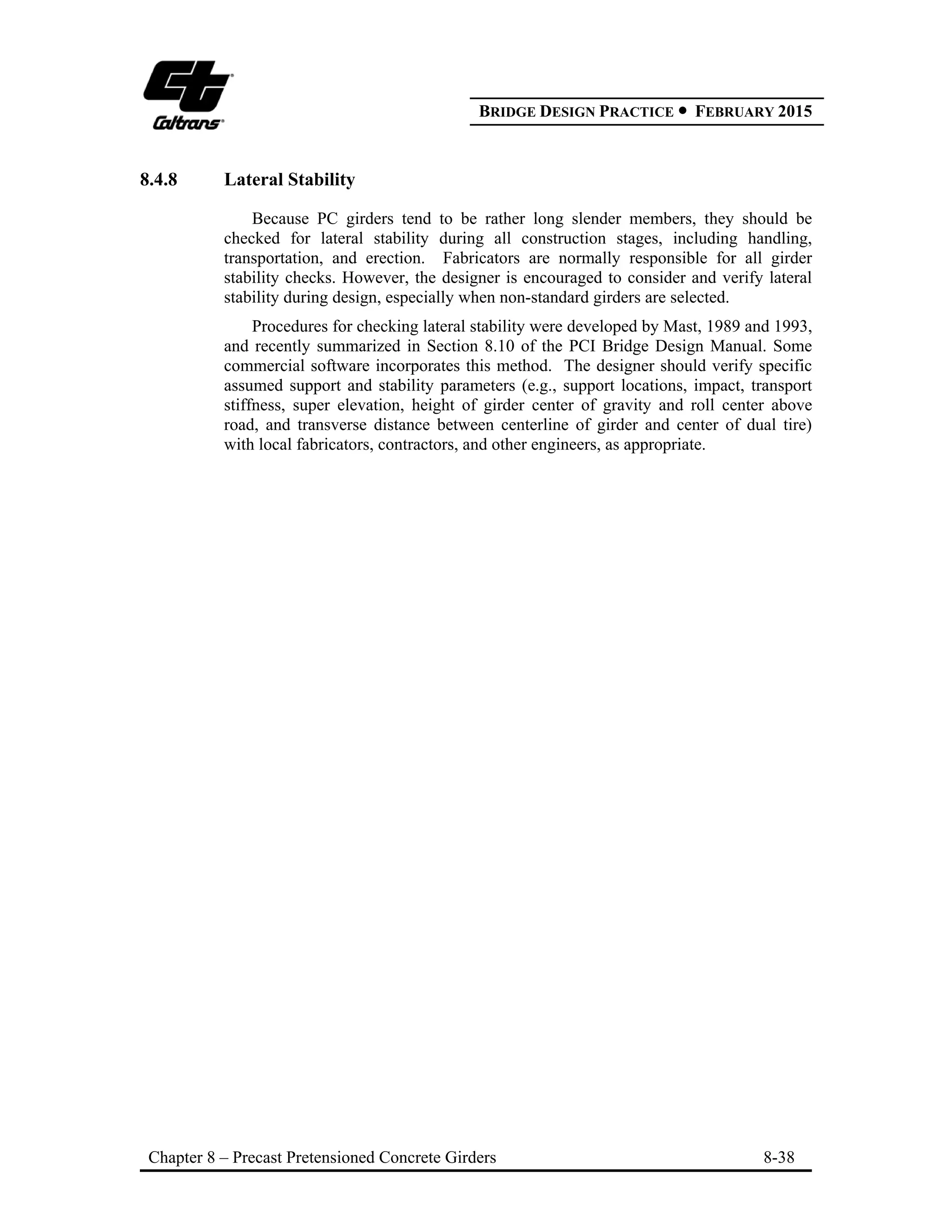 Precast pretensioned concrete girders | PDF