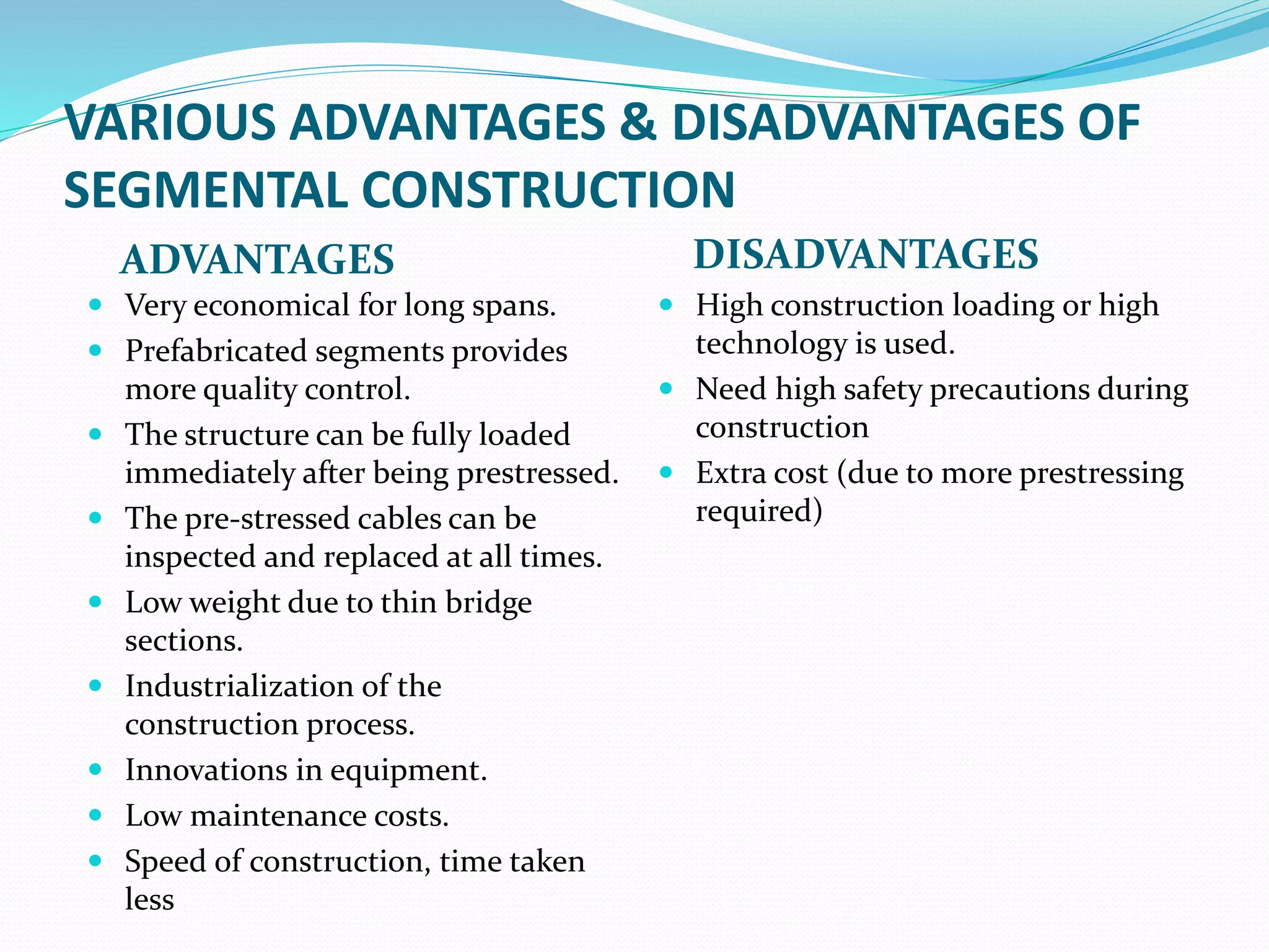 Precast segmental construction of bridges | PPTX
