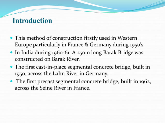 Precast segmental construction of bridges | PPTX | Civil Engineering ...