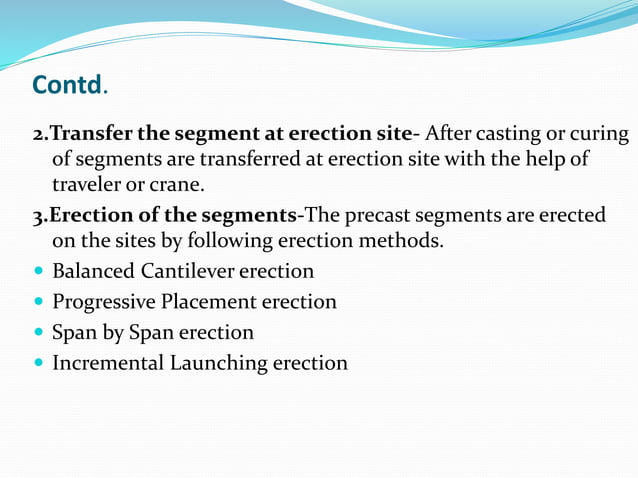 Precast segmental construction of bridges | PPTX | Civil Engineering ...