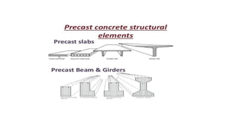 Precast structures are construction elements manufactured in a ...