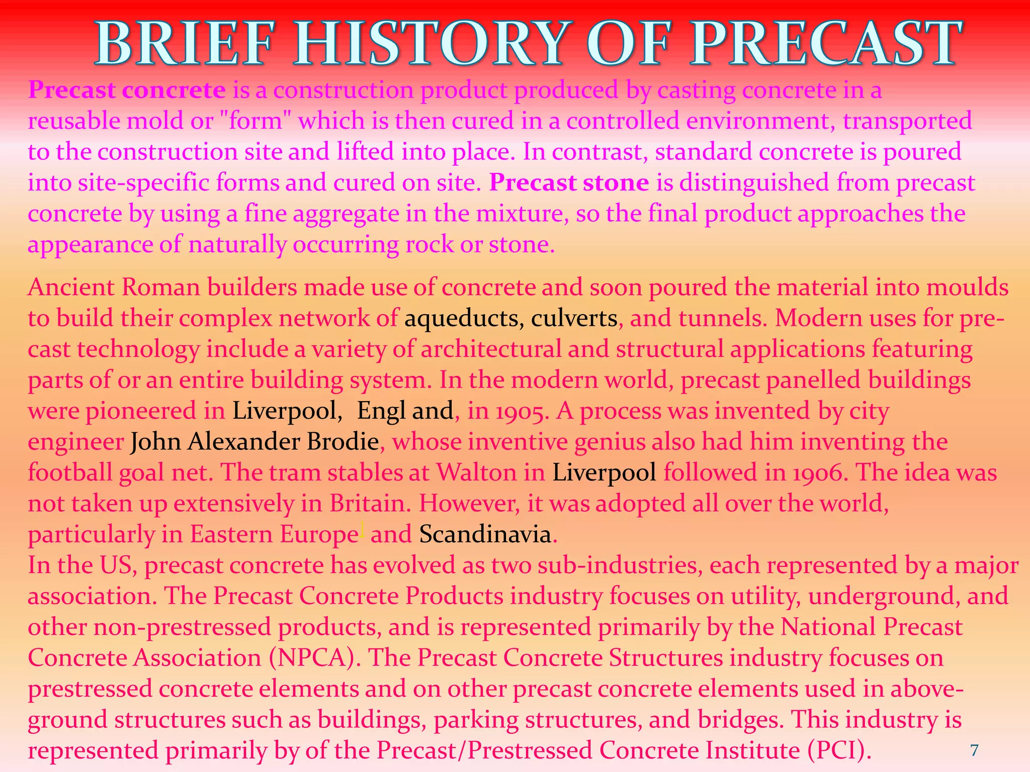 Precast Construction technology | PPTX