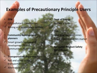 Precautionary principle | PPT