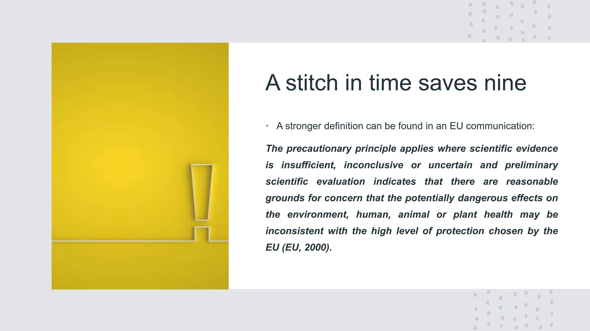 Precautionary Principle in Environmental Law | PPTX