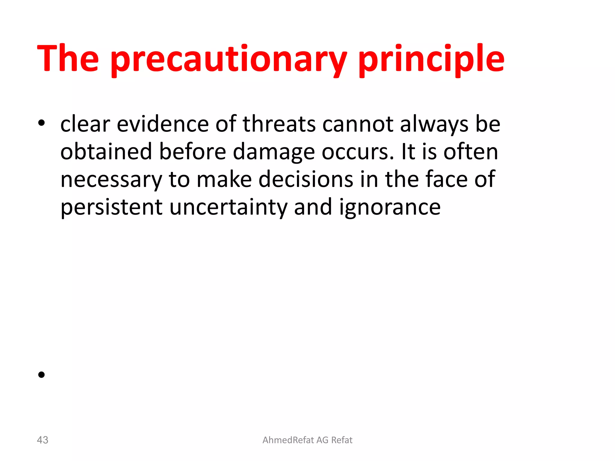 Precautionary principle pp | PDF