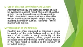 Precautions in writing Research Report- RM.pptx