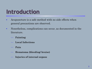 Precautions of acupuncture | PDF