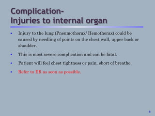 Precautions of acupuncture | PDF