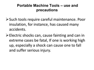 Precautions using machine tools | PDF
