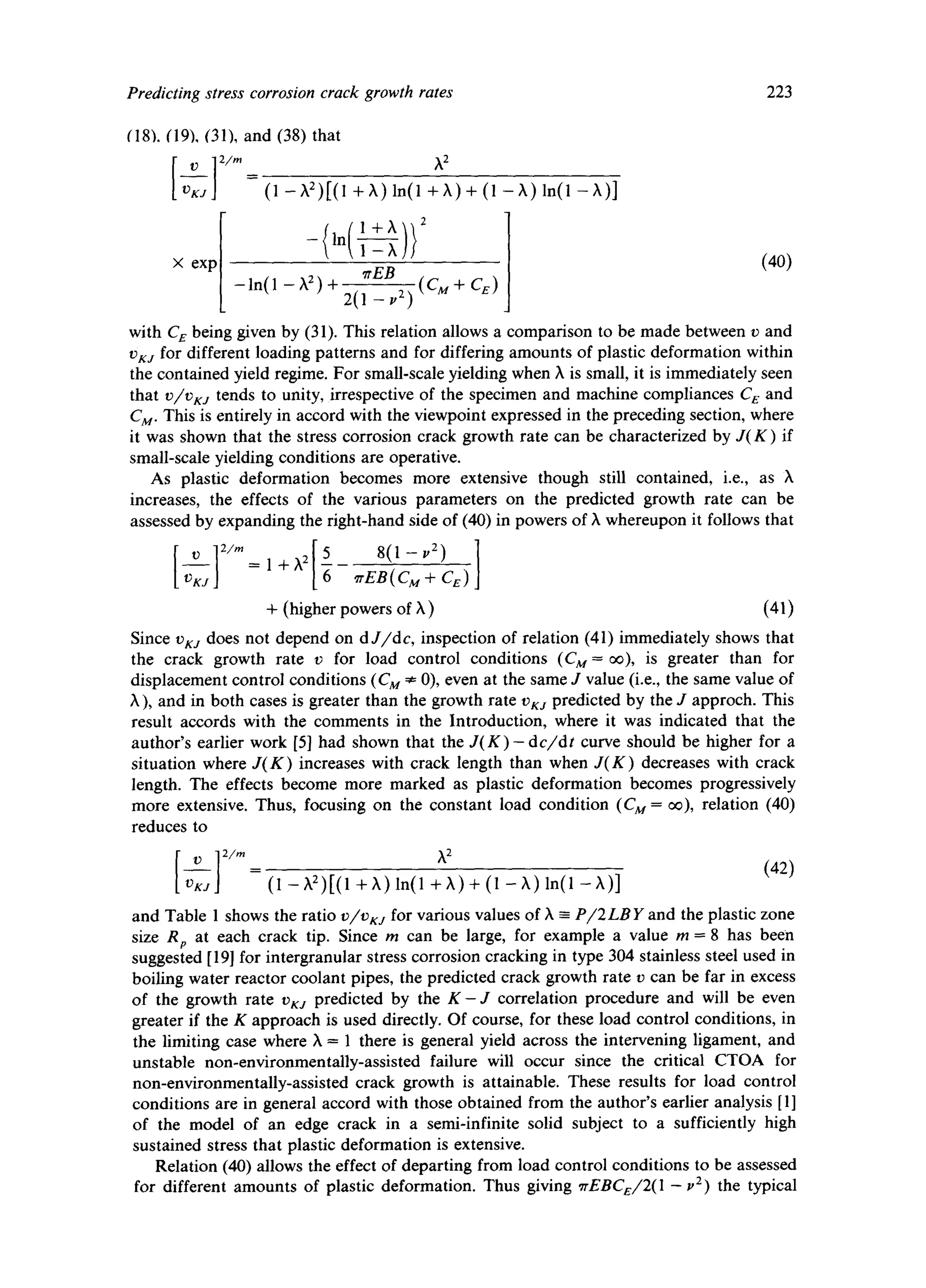 Precdicting corrosion crack rates growth | PDF