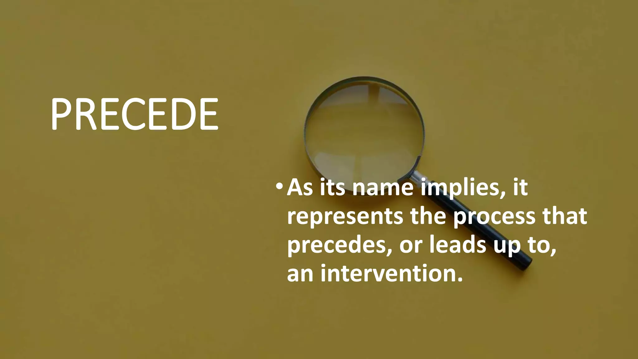 PRECEDE-PROCEED MODEL | PPTX