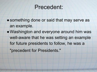 Precedent georgewashington | PDF