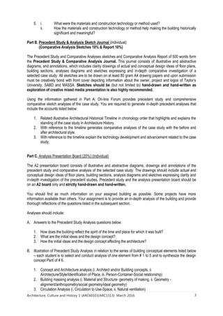 Precedent studies project 1 brief | PDF