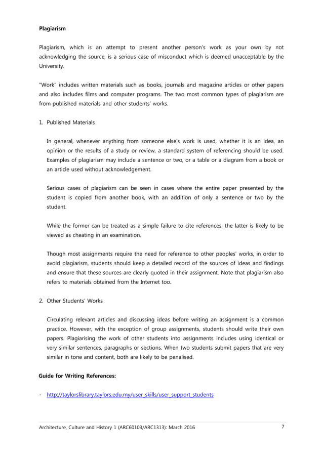 Precedent studies project 1 brief | PDF