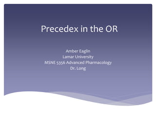 Precedex pp | PPTX