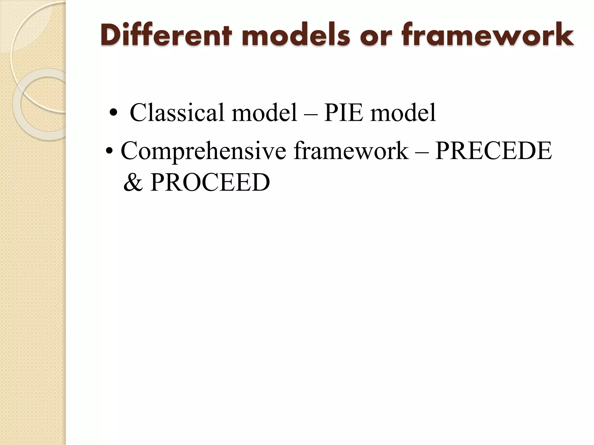 Preceed proceed model of health planning | PPTX