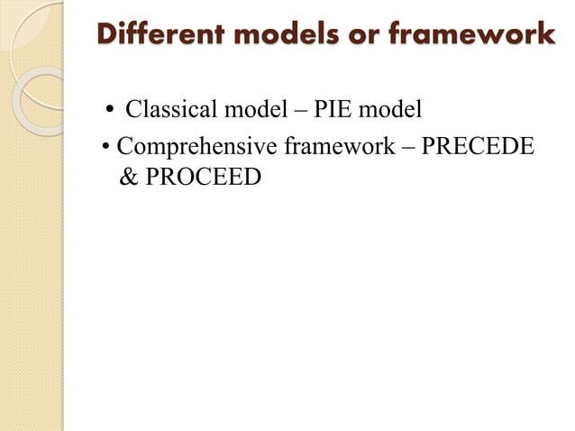 Preceed proceed model of health planning | PPTX