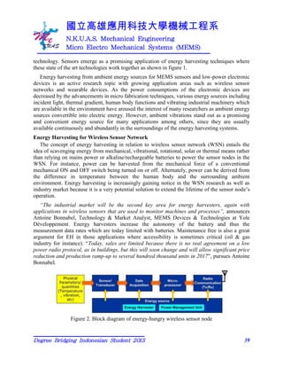 Energy Harvesting For Wireless Sensor System With Te-Core | PDF