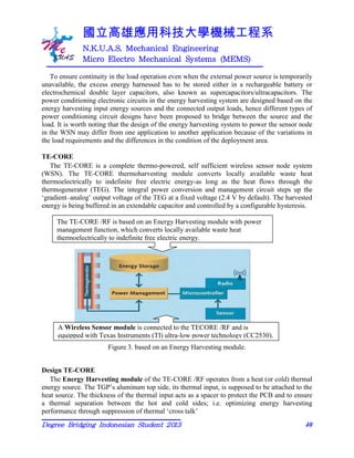 Energy Harvesting For Wireless Sensor System With Te-Core | PDF