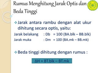 Precentation of ilmu ukur tanah | PPT