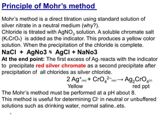 Precepitation titration mohrs method | PDF