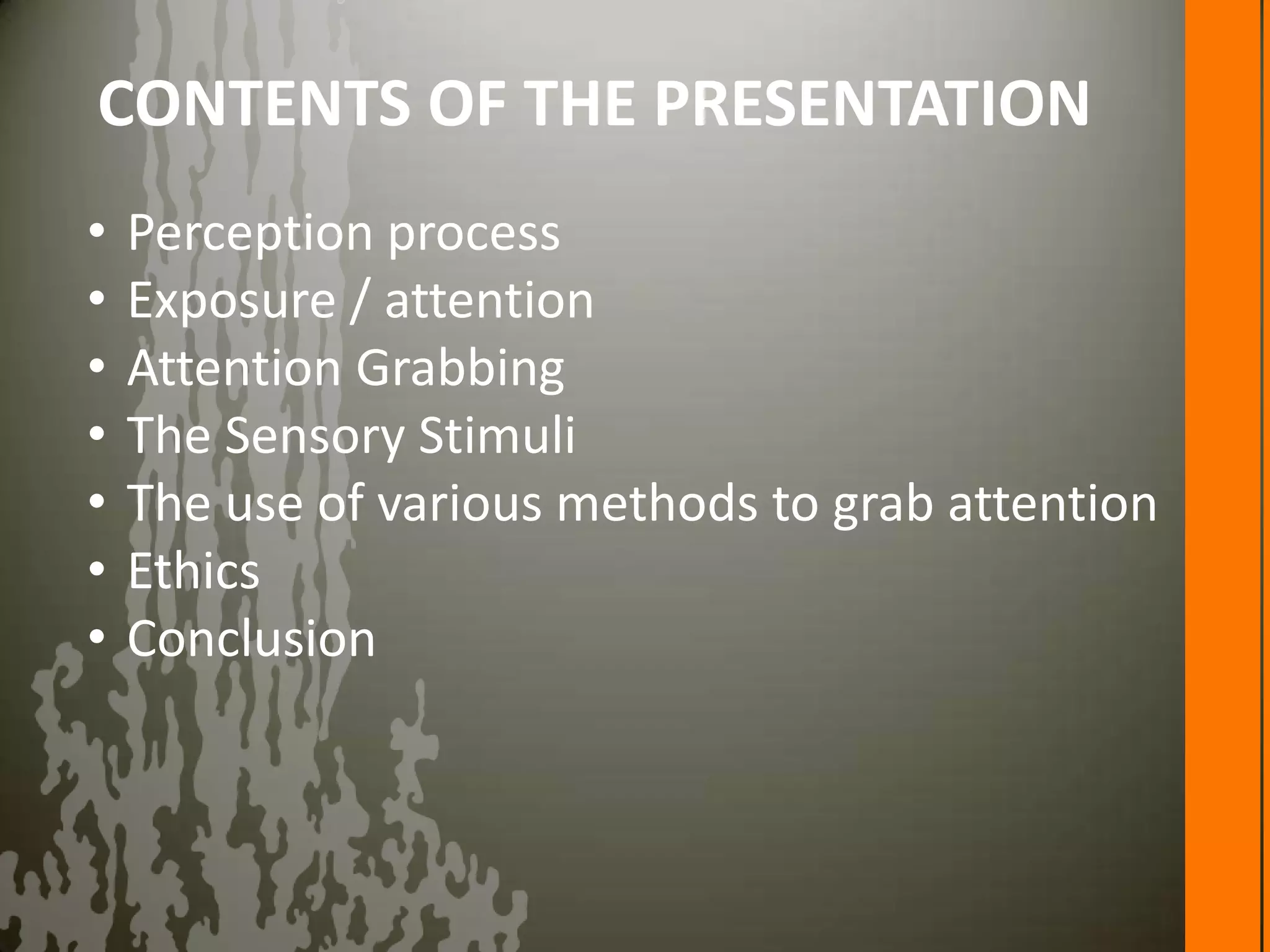 Preception presentation | PPTX