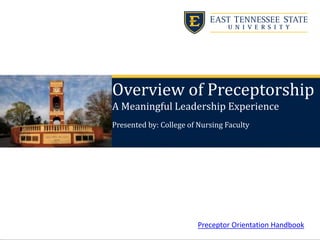 preceptor_powerpoint_for_con.pptx in university | PPTX