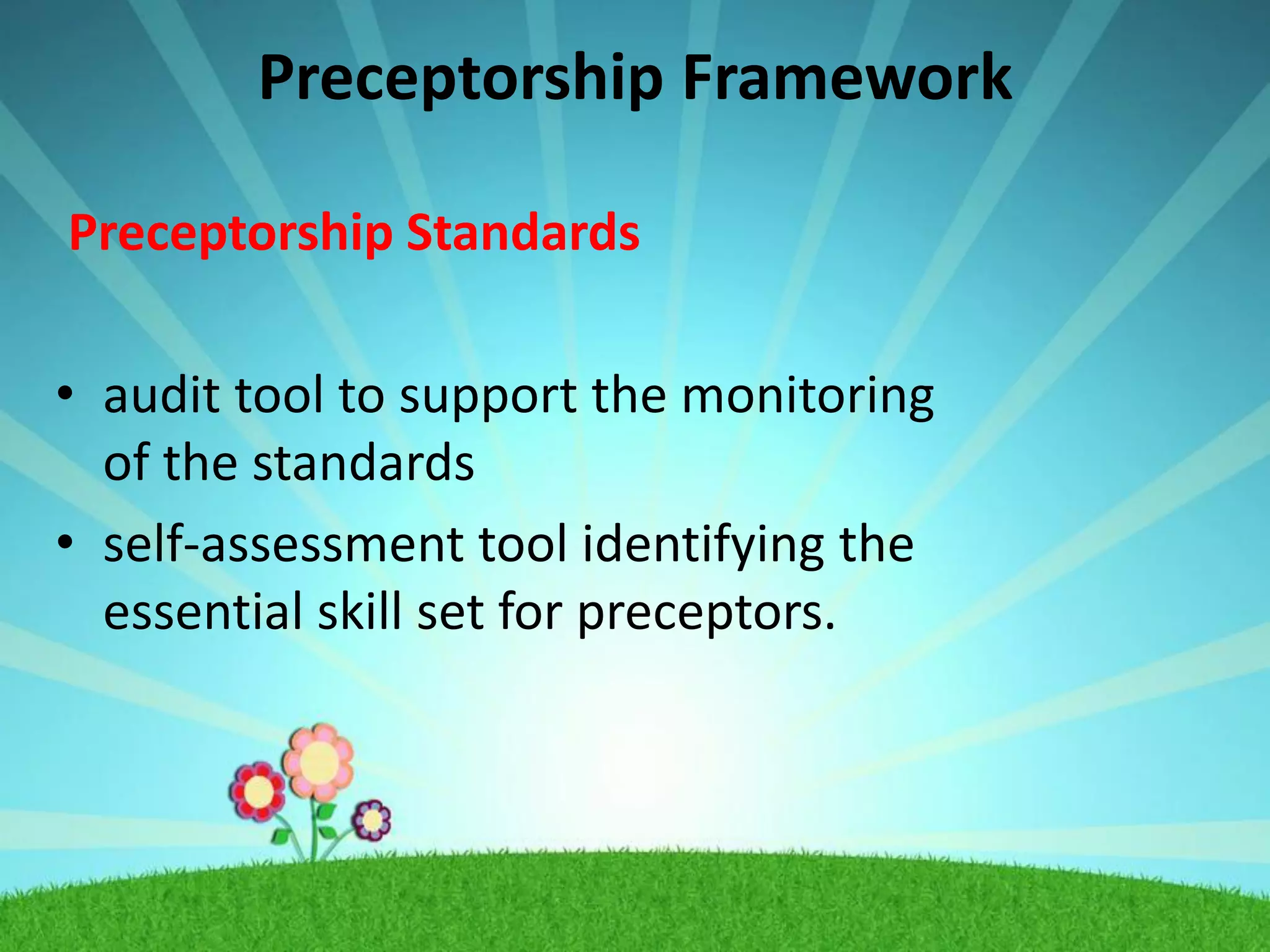 Preceptorship overview and framework | PDF