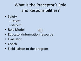 Preceptor training original -show | PPSX