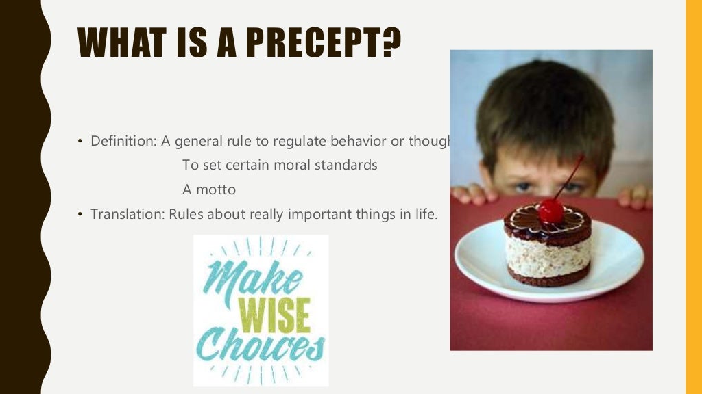 Precepts lesson #1