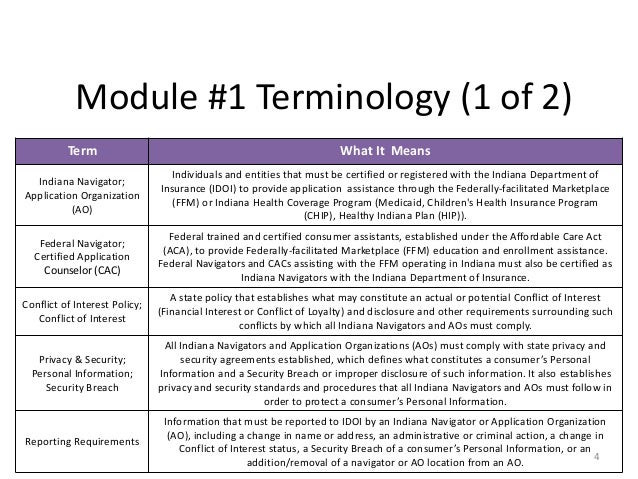 Indiana Navigator Precertification Training Module 1A | PPTX